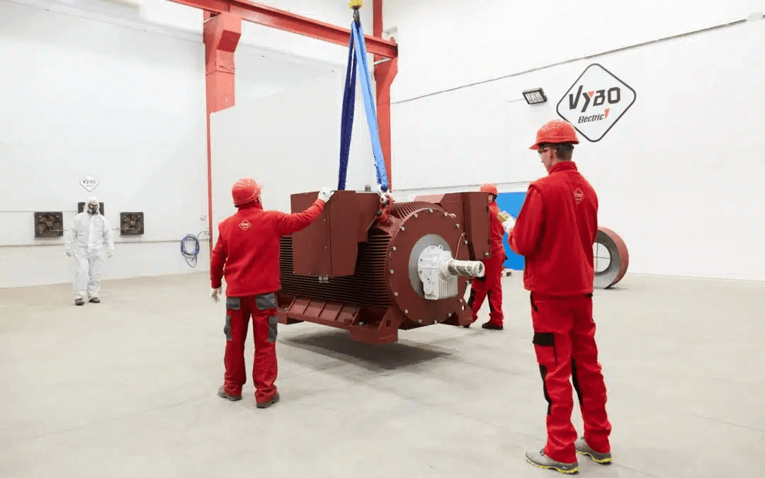 Elektromotor met glijlager H17R, 2400 kW, Polen - Elektromotoren-Vybo.be