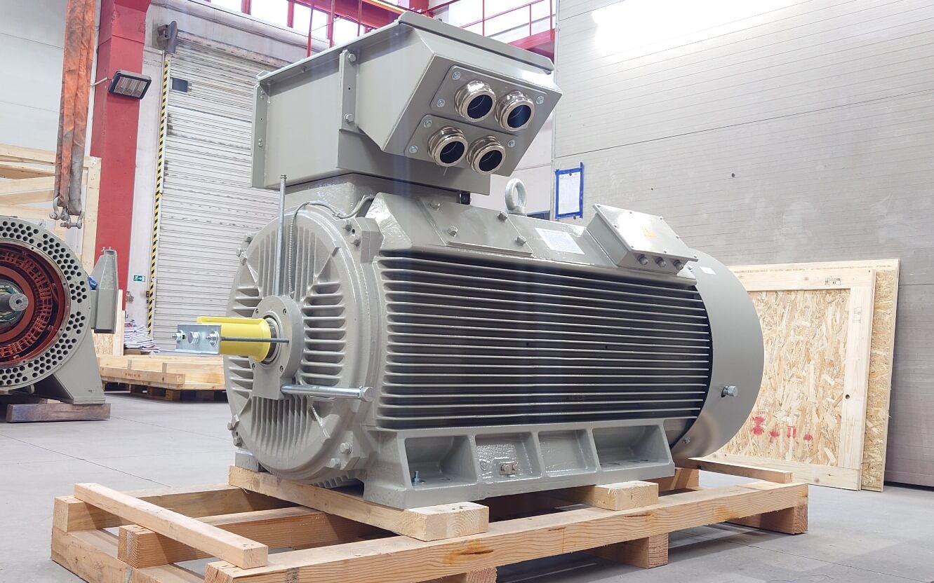 Hoogtoerentalmotor met gevormde wikkeling H17RL, 710 kW ...